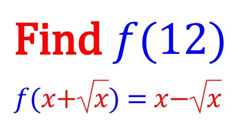 Solving A Fun Functional Equation Youtube