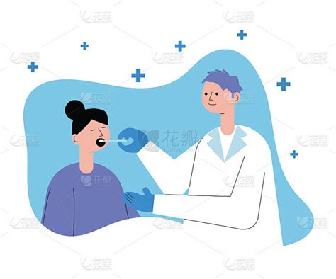 男医生，有患者进行新冠肺炎检测