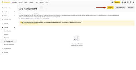 Dash 2 Trade App How To Create Binance Api Keys And Connect To Dash 2 Trade
