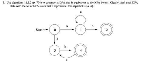 Solved Use Algorithm P To Construct A DFA Chegg Com