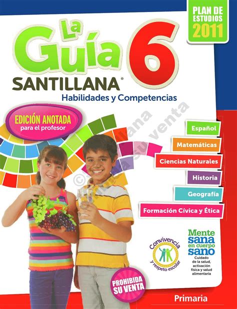 Guia 6 maestro Libro de español Guia santillana Maestros