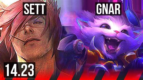 Sett Vs Gnar Top Kr Diamond 1423 Youtube