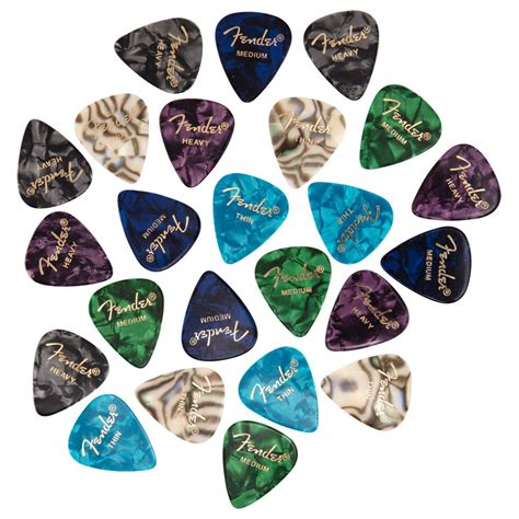 Fender 351 Shape Premium Picks Multi Colour Pack Of 24 At Gear4music