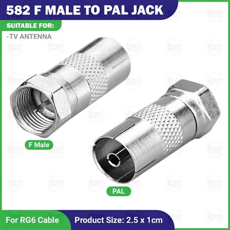 【new】 Bnc Rg59 Rca Coaxial Jack Socket Connector Plug Screw Twist For Cctv Shopee Malaysia