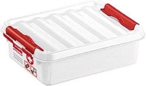 Sunware Q Line EHBO Doos 1L Kunststof Wit Rood Bol