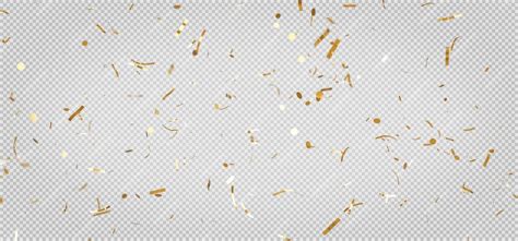 클리핑 패스와 함께 투명하게 떠 있는 황금색 색종이 조각 프리미엄 Psd 파일