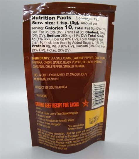Trader Joes Taco Seasoning Mix Aldi Reviewer