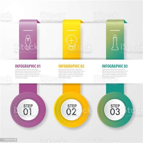 Ilustrasi Templat Desain Infografis Bisnis Vektor Eps10 Ilustrasi Stok