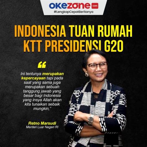 Indonesia Tuan Rumah KTT Presidensi G Foto Okezone Infografis