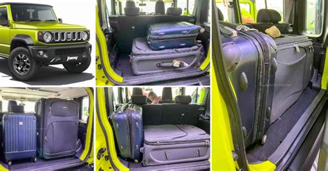Maruti Suzuki Jimny 5 Door Suv Boot Space Test Live Photos Maxabout