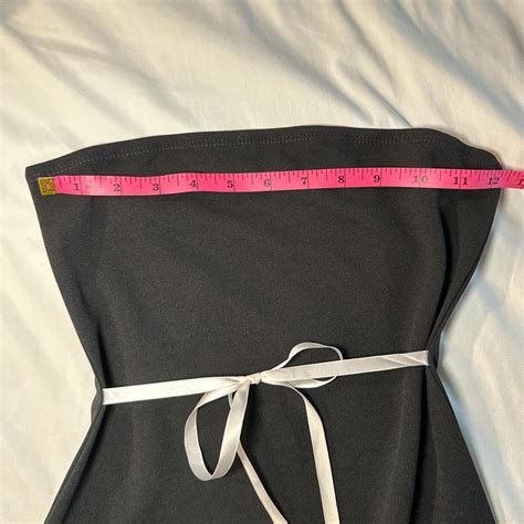 Croquette Black Mini Dress Strapless Black Mini Depop