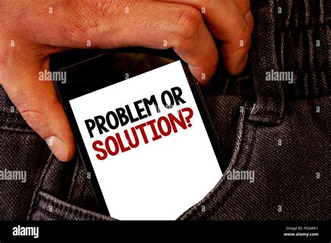 Handwriting Text Problem Or Solution Question Concept Meaning Think Solve Analysis Solving