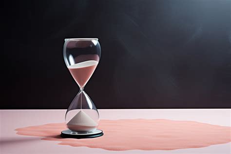 Time Timer With Sand In Front Of Chalkboard Background High Resolution