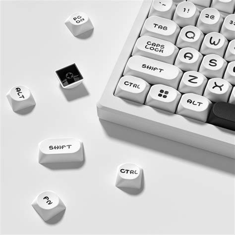 Voier Moa โปรไฟล์ 130 คีย์ Keycaps Bow Wob Double Shot Pbt Key Cap