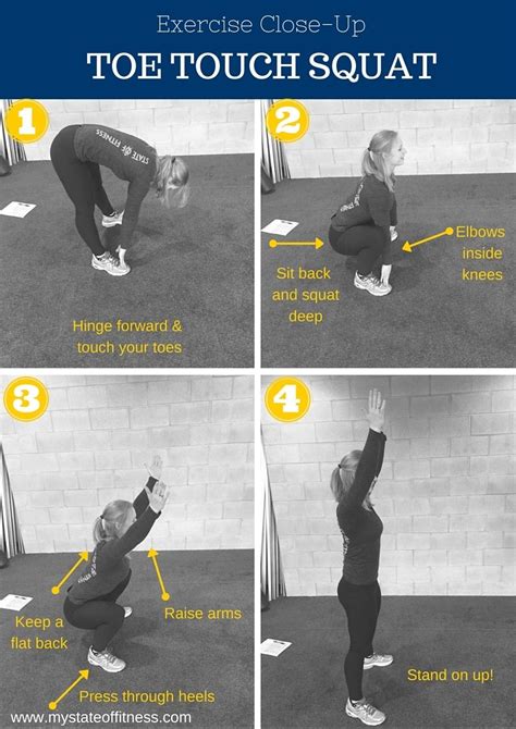 Exercise Close Up Toe Touch Squat This Is An Awesome Tool To Help