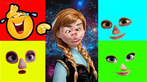 Wrong Face Hair All Disney Princess Elsa Anna Merida Sofia Wrong Heads