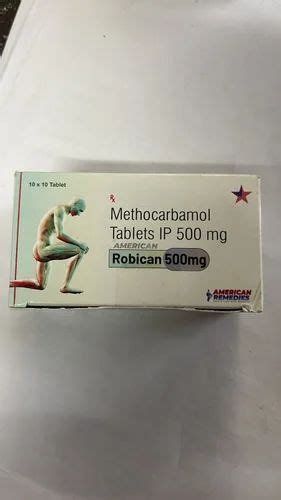 Robican Methocarbamol 500mg At Rs 55 Stripe Robinax Tablet In Nagpur