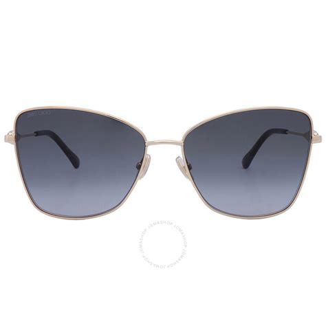 Jimmy Choo Grey Shaded Butterfly Ladies Sunglasses Tesos 00009o 59