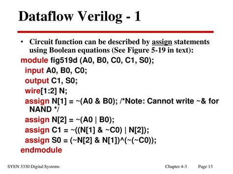 Chapters 4 – Part3: Verilog – Part 1 - ppt download