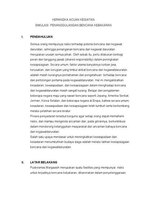 kak simulasi kebakaran code red pdf