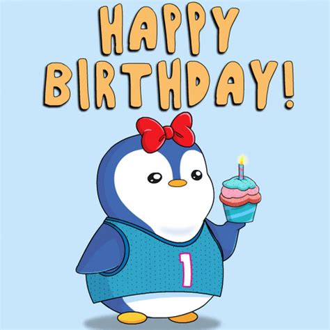 Happy Birthday Party By Pudgy Penguins Find Share On GIPHY