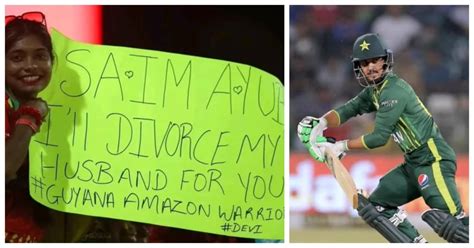 ‘ready To Divorce My Husband Fan Goes Crazy For Pakistani Batter Saim