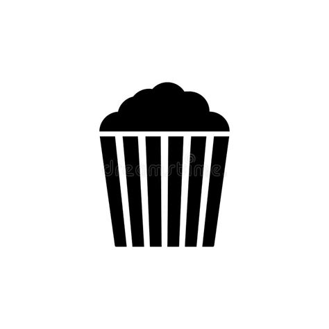 Popcorn Icon Vector Popcorn Vector Graphic Illustration Vector Icon