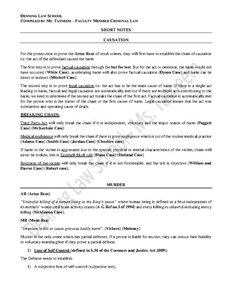 Criminal Law Notes Key Topics Overview For Cl103 Final Exam Studocu