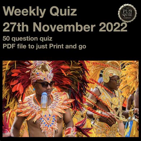 Weekly Quiz 27th November 22 PDF Print
