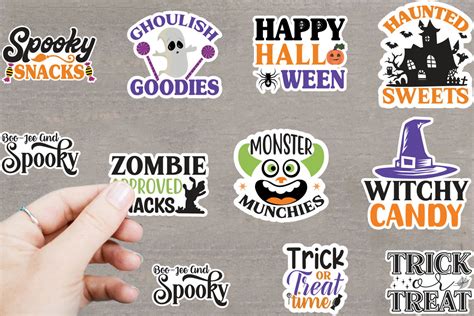 Halloween Treat Stickers Bundle Graphic By Design Dynamo Gallery