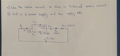 Solved A Use The Below Circuit To Dram In Tinkercad Online Chegg