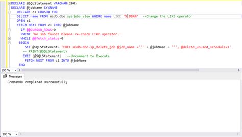 Script To Delete Sql Agent Jobs Sqlgeekspro