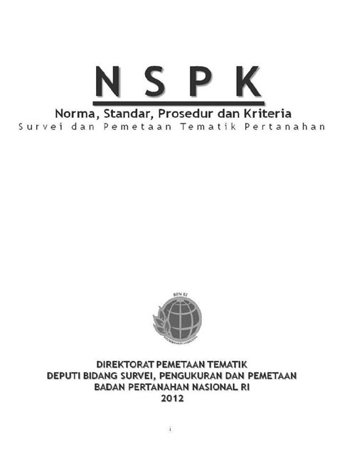 Nspk Pemetaan Tematik 2012 Pdf