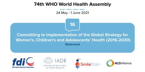 74th Who World Health Assembly Joint Statement On Agenda Item 16