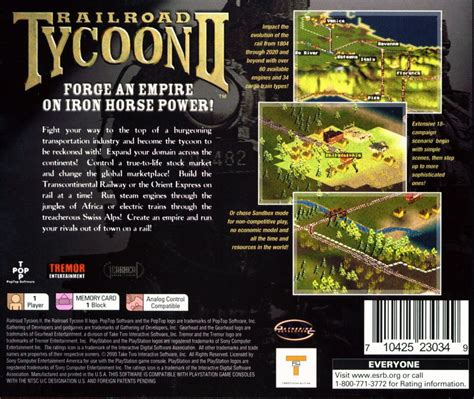 Railroad Tycoon II 1999 PlayStation Box Cover Art MobyGames