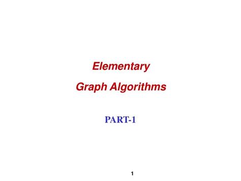 ppt elementary graph algorithms powerpoint presentation free