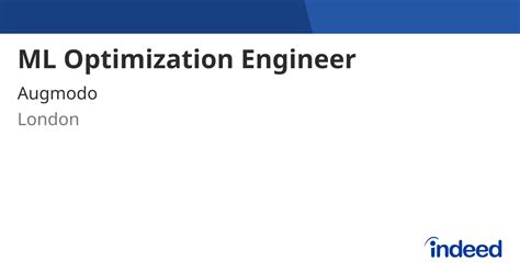 Ml Optimization Engineer London