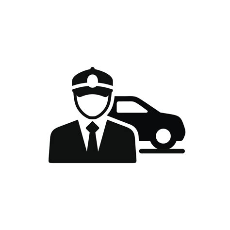 Car Driver Icon Isolated On White Background 26615552 Vector Art At