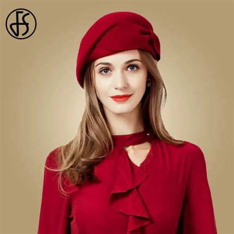 Buy Fs Ladies Red Wedding Hat For Women Vintage 100