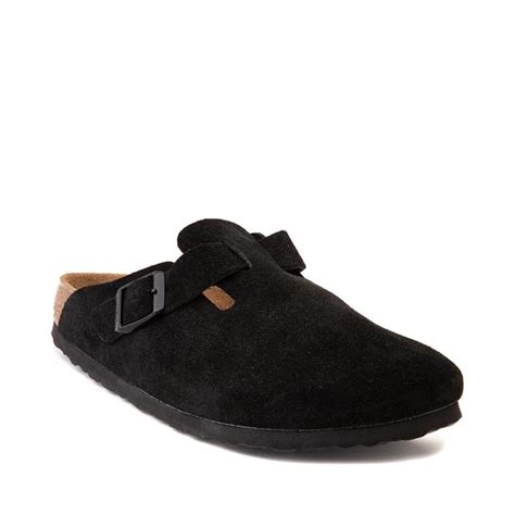 Womens Birkenstock Boston Soft Footbed Clog Black Journeyscanada