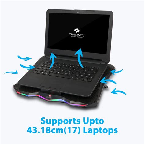 Buy Zebronics Zeb Nc7000 Stand With Cooling Fan For Laptop Usb Powered