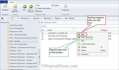 Cannot Run SCCM Reports From Locally Installed Console
