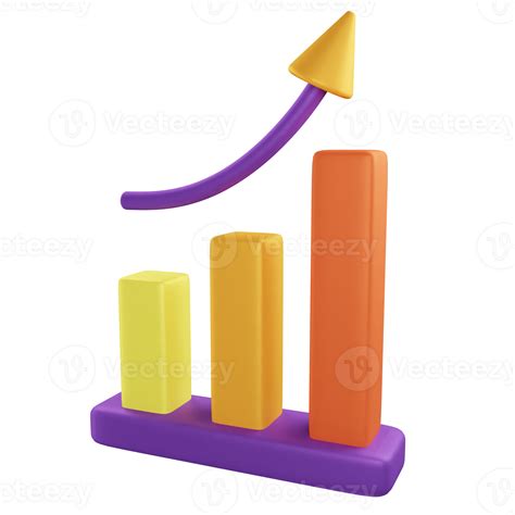 3d Icon Column Chart Data Graph Illustration Concept Icon Render