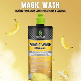 Shampoo Para Carro Lava Autos Protelim Banana Magic Wash Aroma