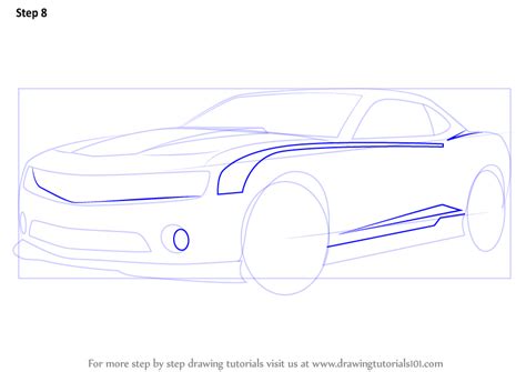 How To Draw A Chevrolet Camaro Sports Cars Step By Step DrawingTutorials
