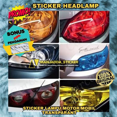 Jual Stiker Skotlet Lampu Sticker Headlamp Stiker Transparan Shopee Indonesia