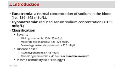 Approach To Hyponatremia Its Major Types Causes And Approach To