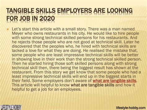 Ppt What Are Tangible Skills Powerpoint Presentation Free Download