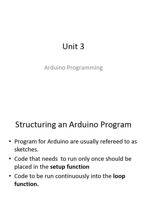 3 Arduino Programming15march2022final Pdf Computer Data Software Development