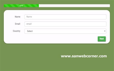 How To Create 3three Step Registration Form With Javascript Validation